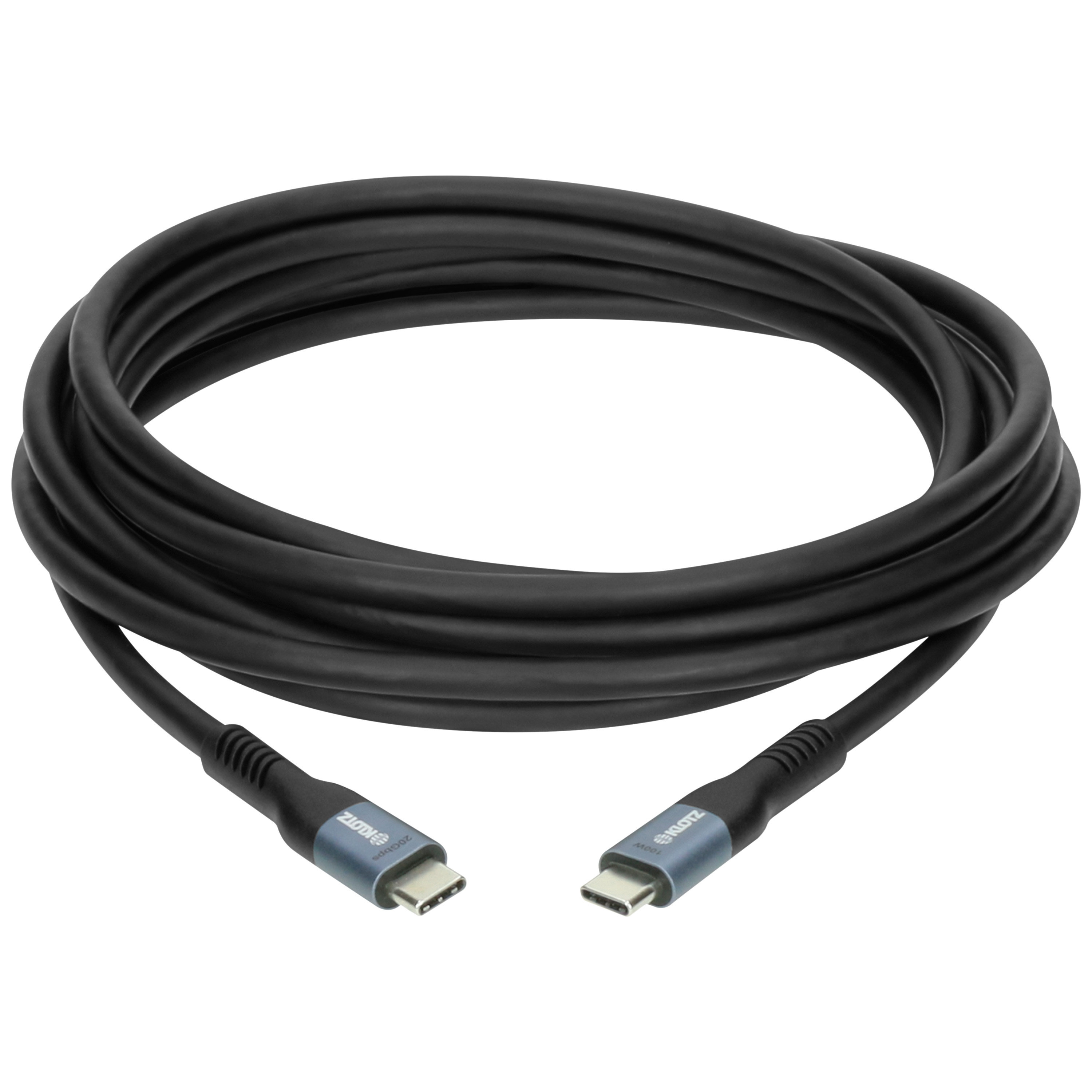 Klotz Câble USB 3.2 USB-C noir, longueur 2 m - Câble numérique ...