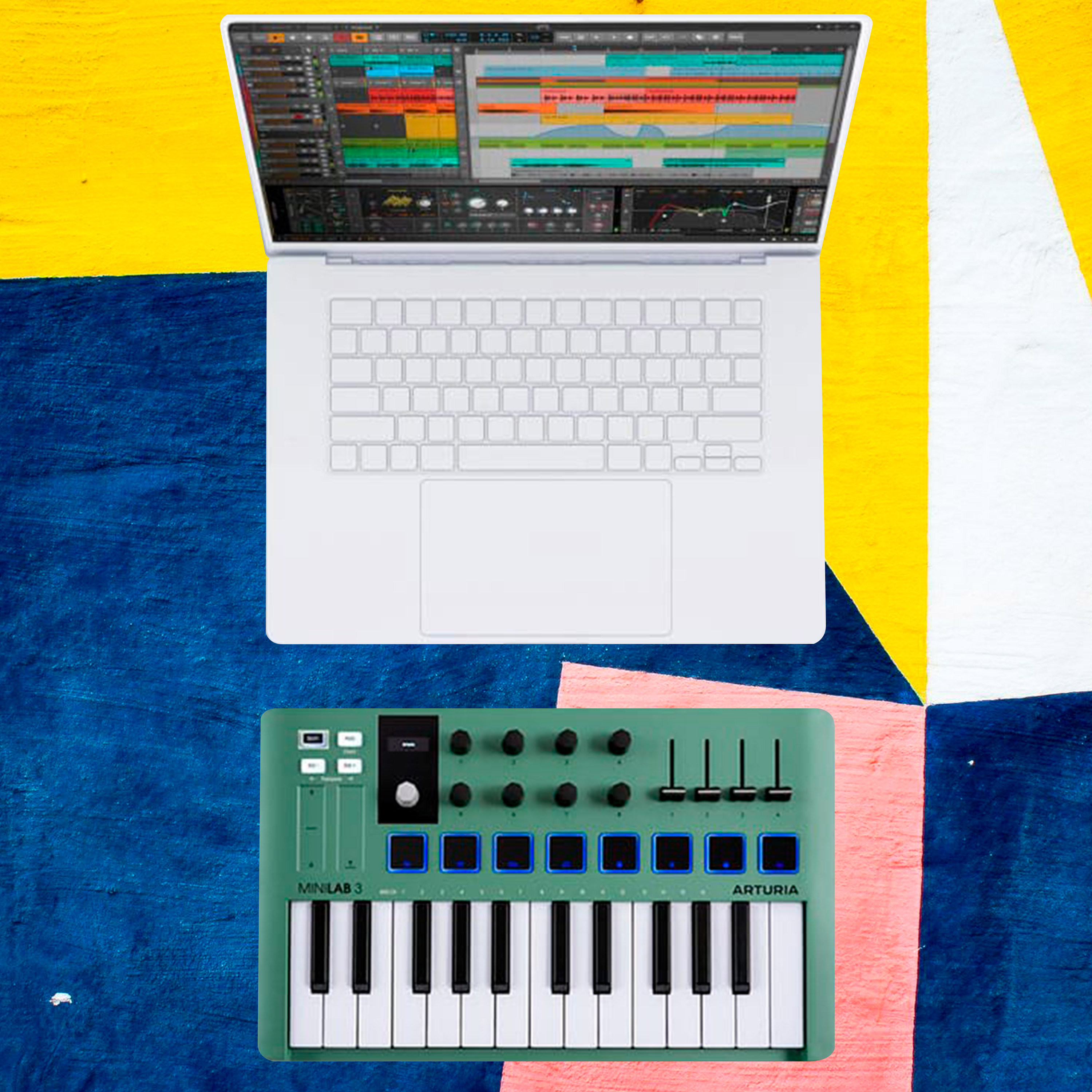 Arturia MiniLab 3 Mint Limited Edition - Clavier maître SonoVente.com