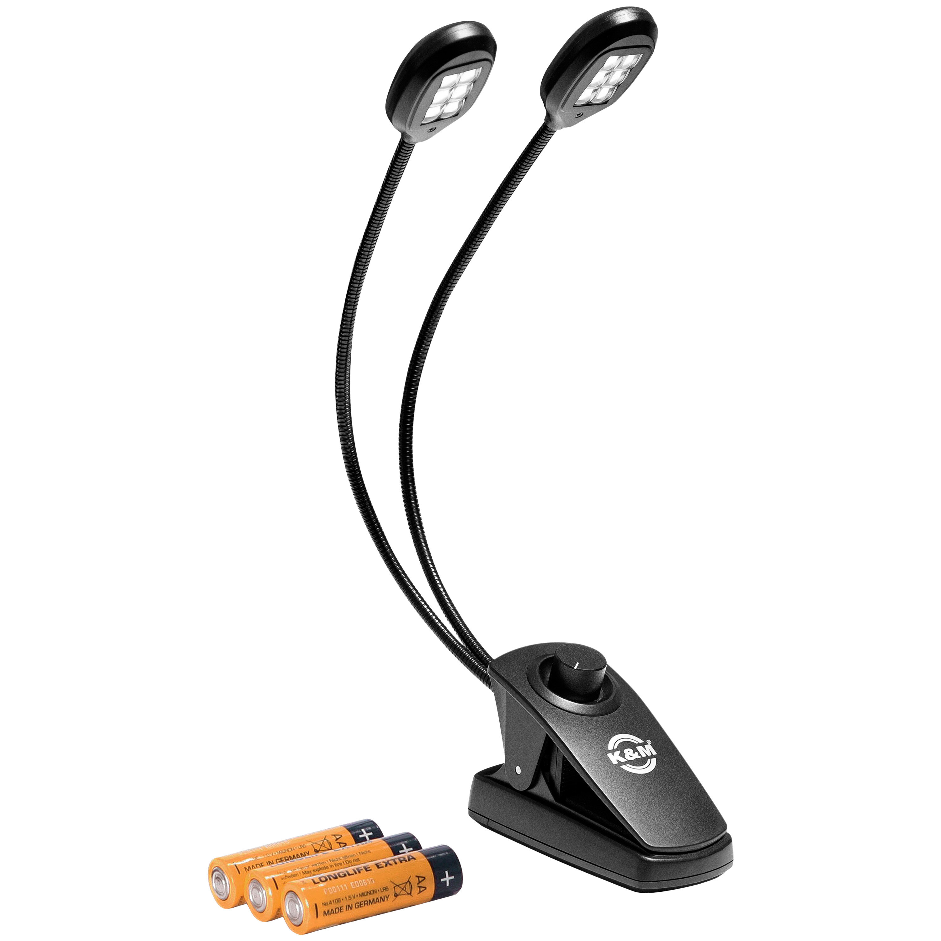K&M 12271 Twin Head Pro 6 LED - Pupitres et lampes SonoVente.com