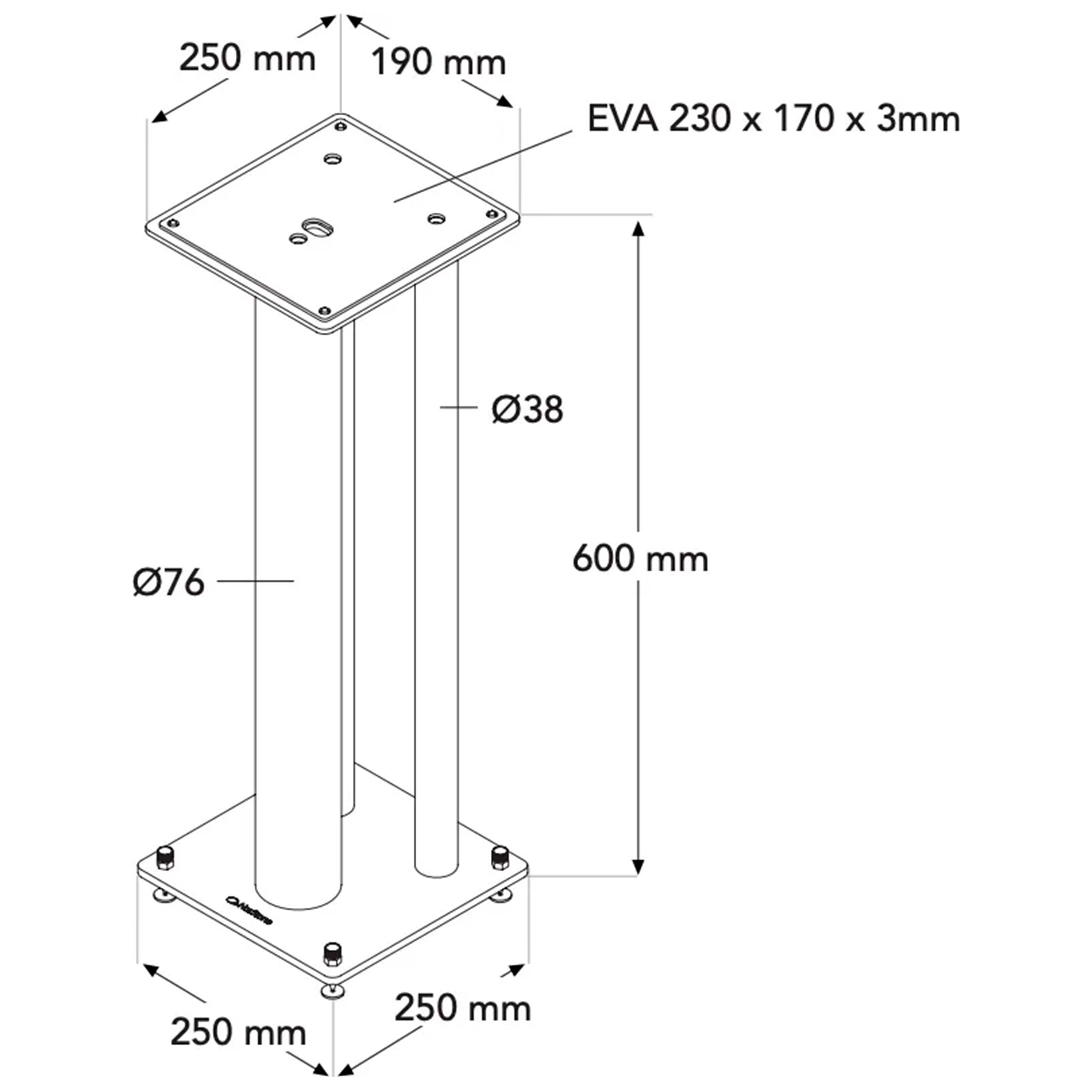 NorStone STYLUM Max Silver (la paire) - Meubles & supports Hi-Fi ...