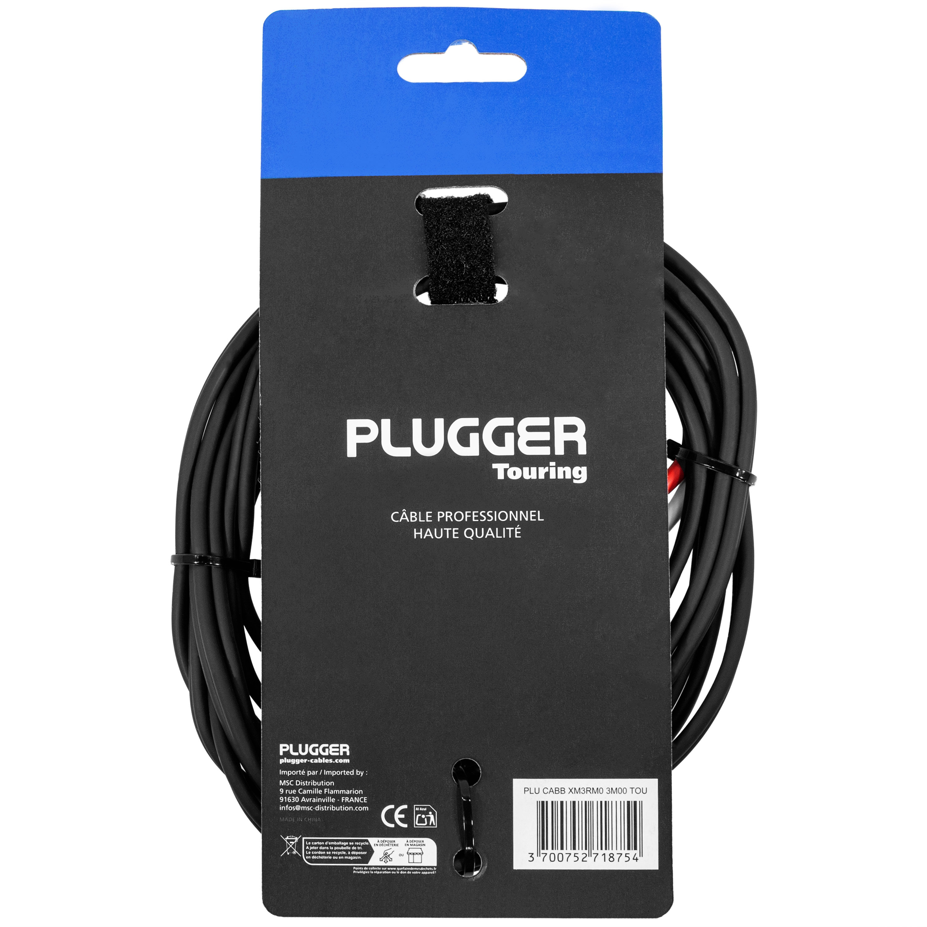 Plugger Câble bretelle XLR mâle 3b - RCA mâle 3m Touring - Câble ...