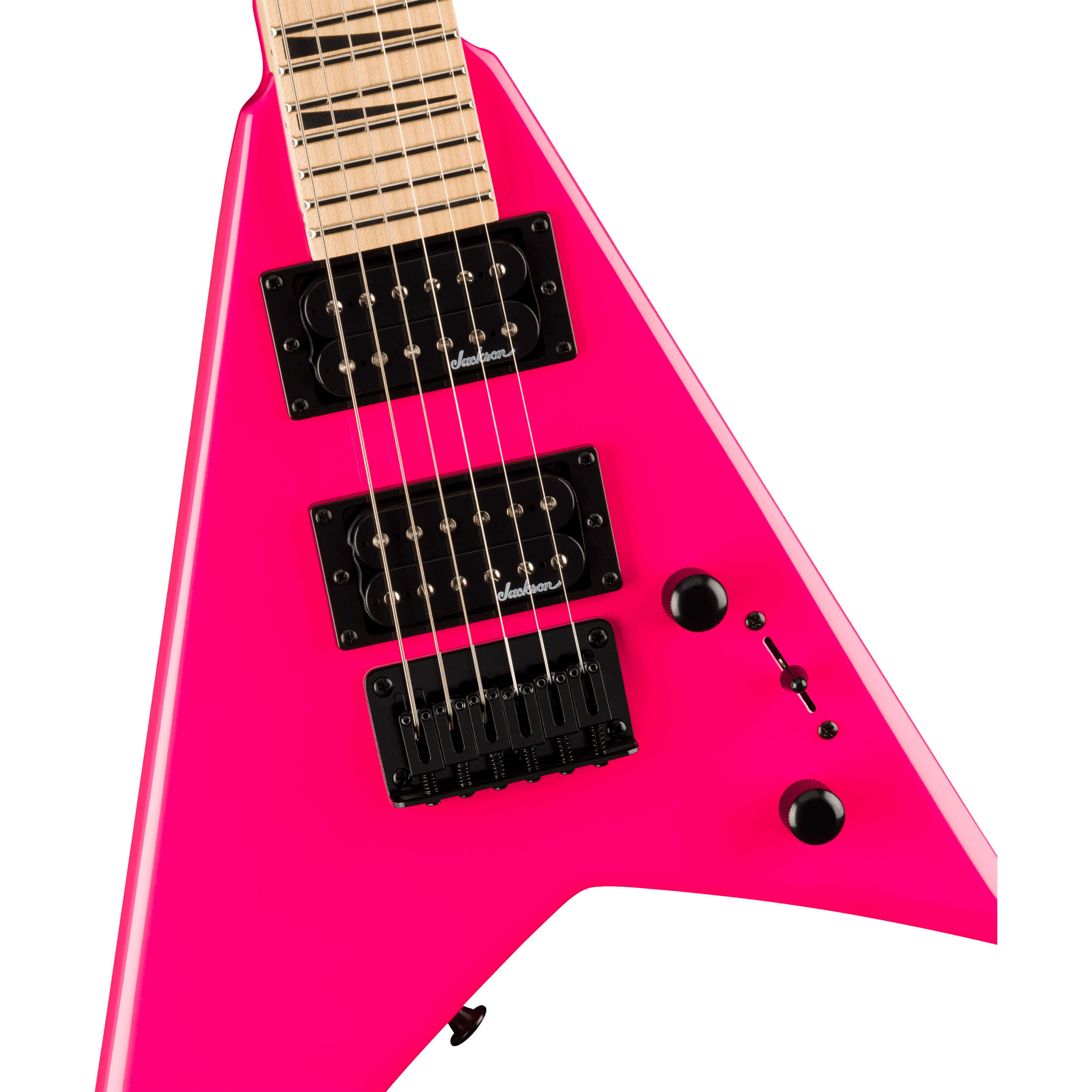 Jackson JS Series Rhoads Minion JS1X Mpl Neon Pink - Guitare métal ...