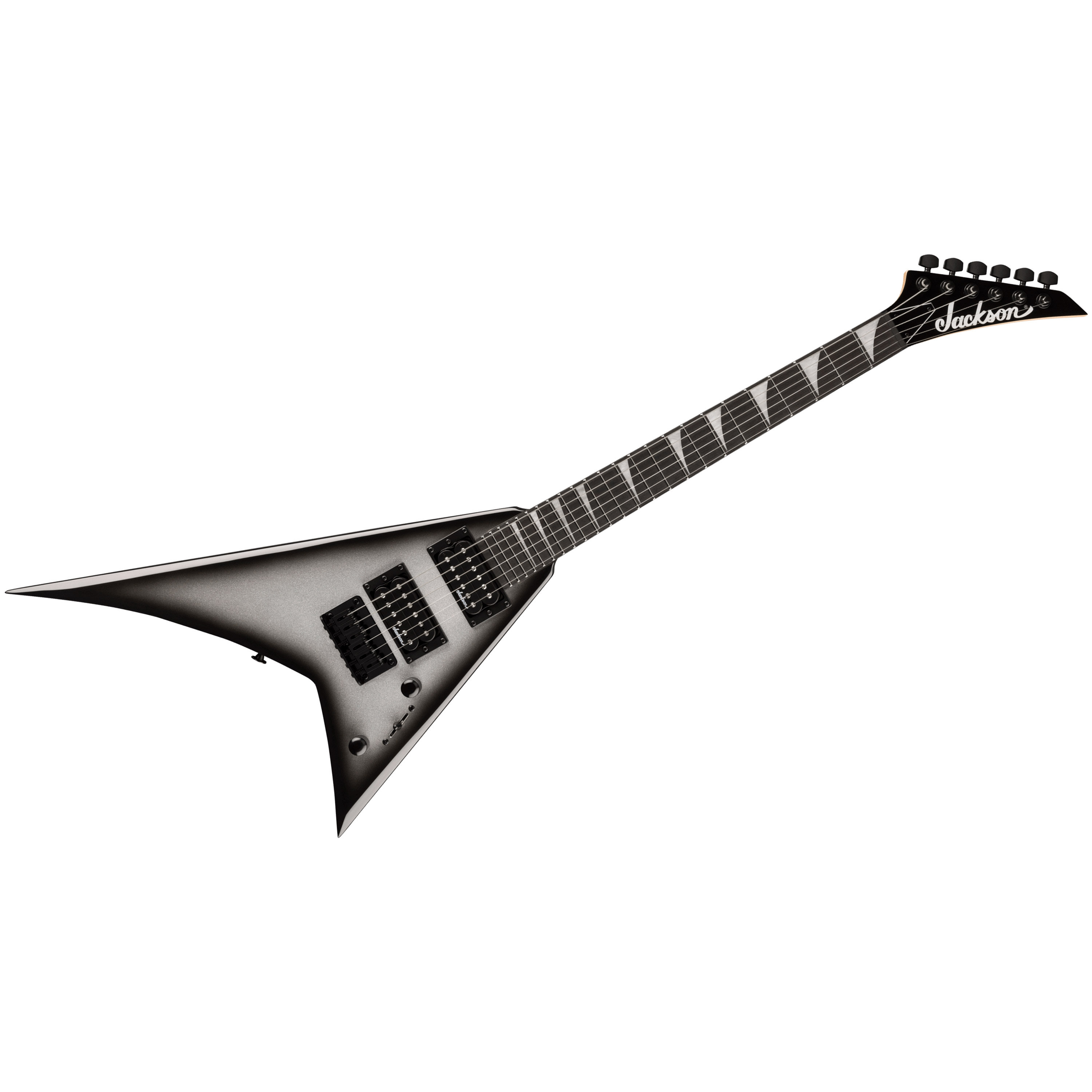 Jackson JS Series Rhoads Minion JS1X Ah Silver Burst - Guitare métal ...