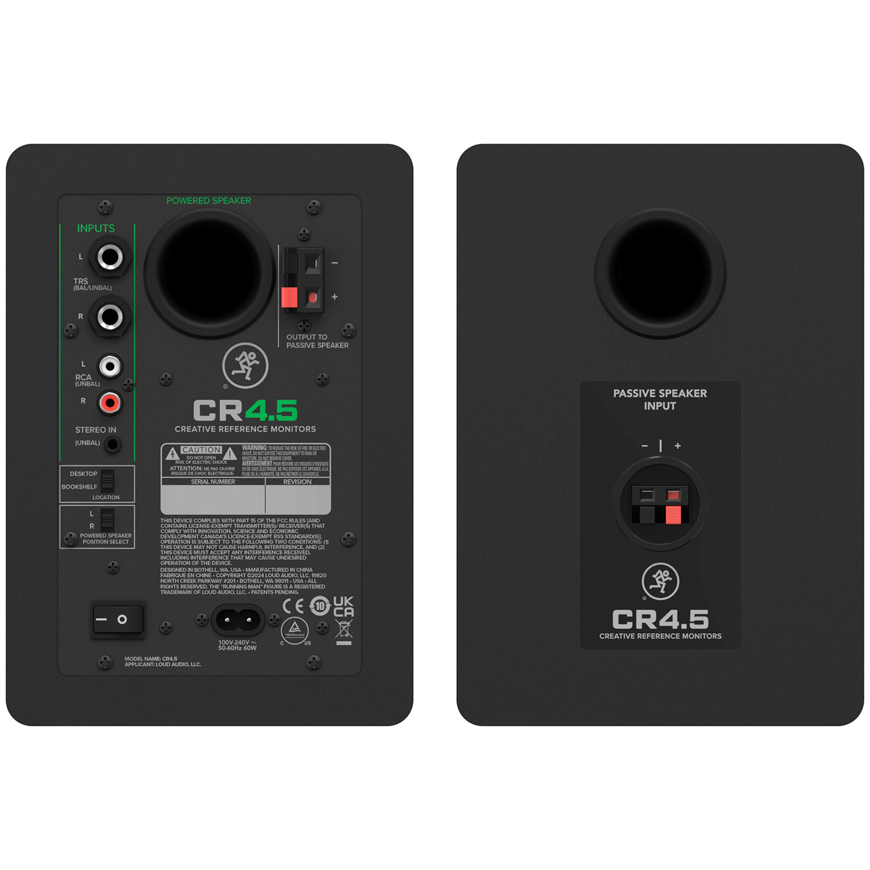 Mackie CR4.5 Génération 3 (la paire) - Enceinte de monitoring SonoVente.com