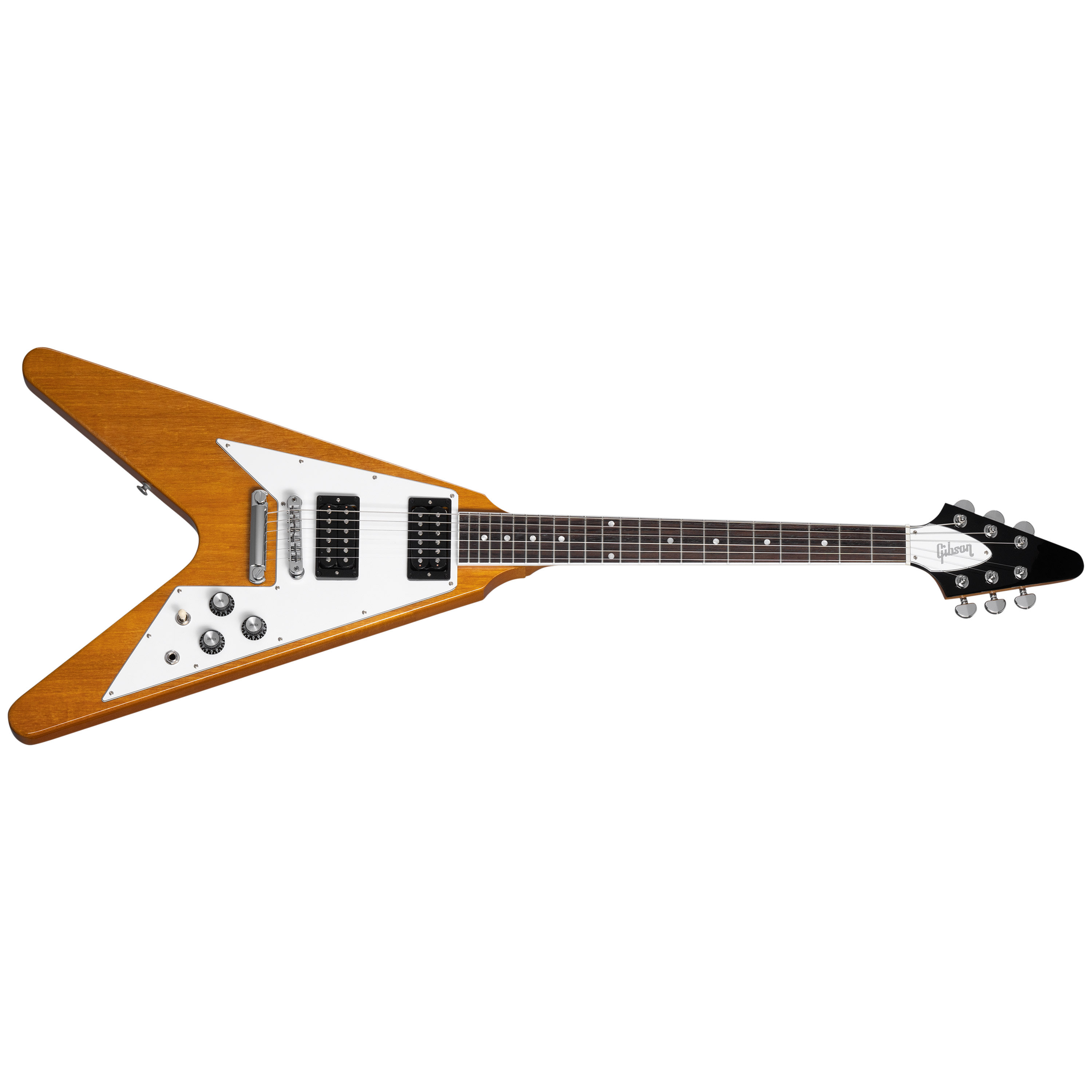 Gibson 70s Flying V Antique Natural - Guitare flying V SonoVente.com