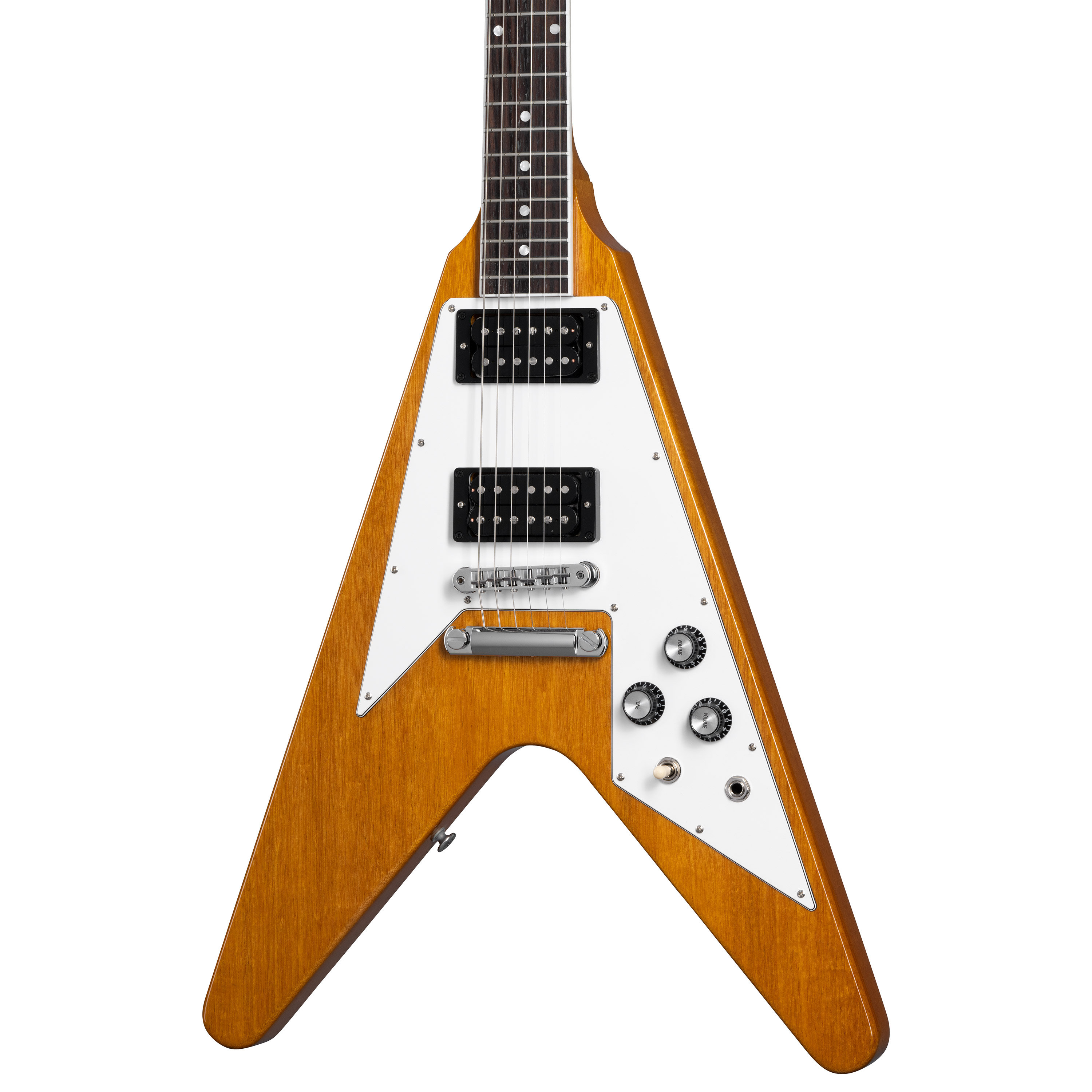 Gibson 70s Flying V Antique Natural - Guitare flying V SonoVente.com