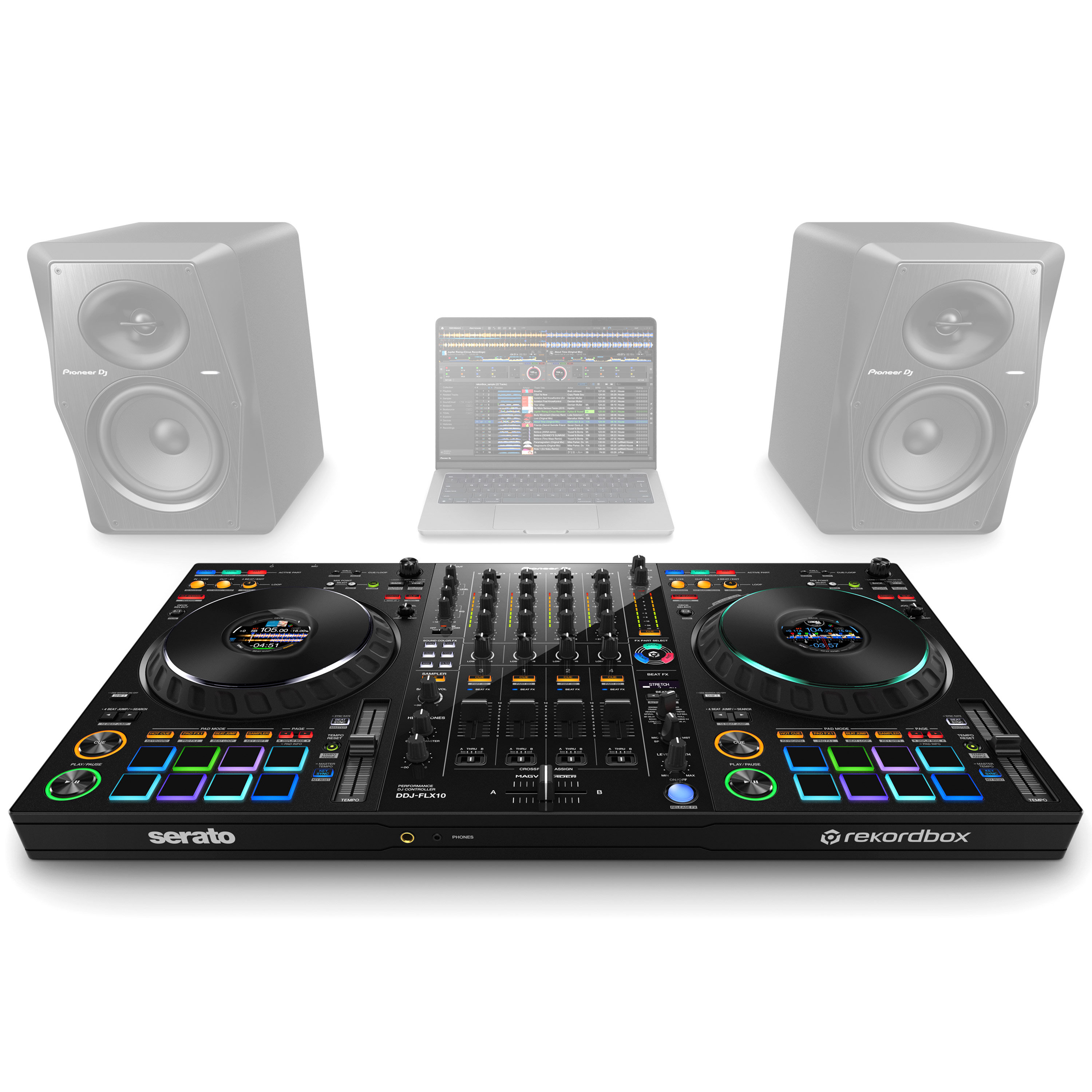 Pioneer DJ Pack DDJ-FLX10 + Flight Case Elite - Contrôleur DJ USB ...