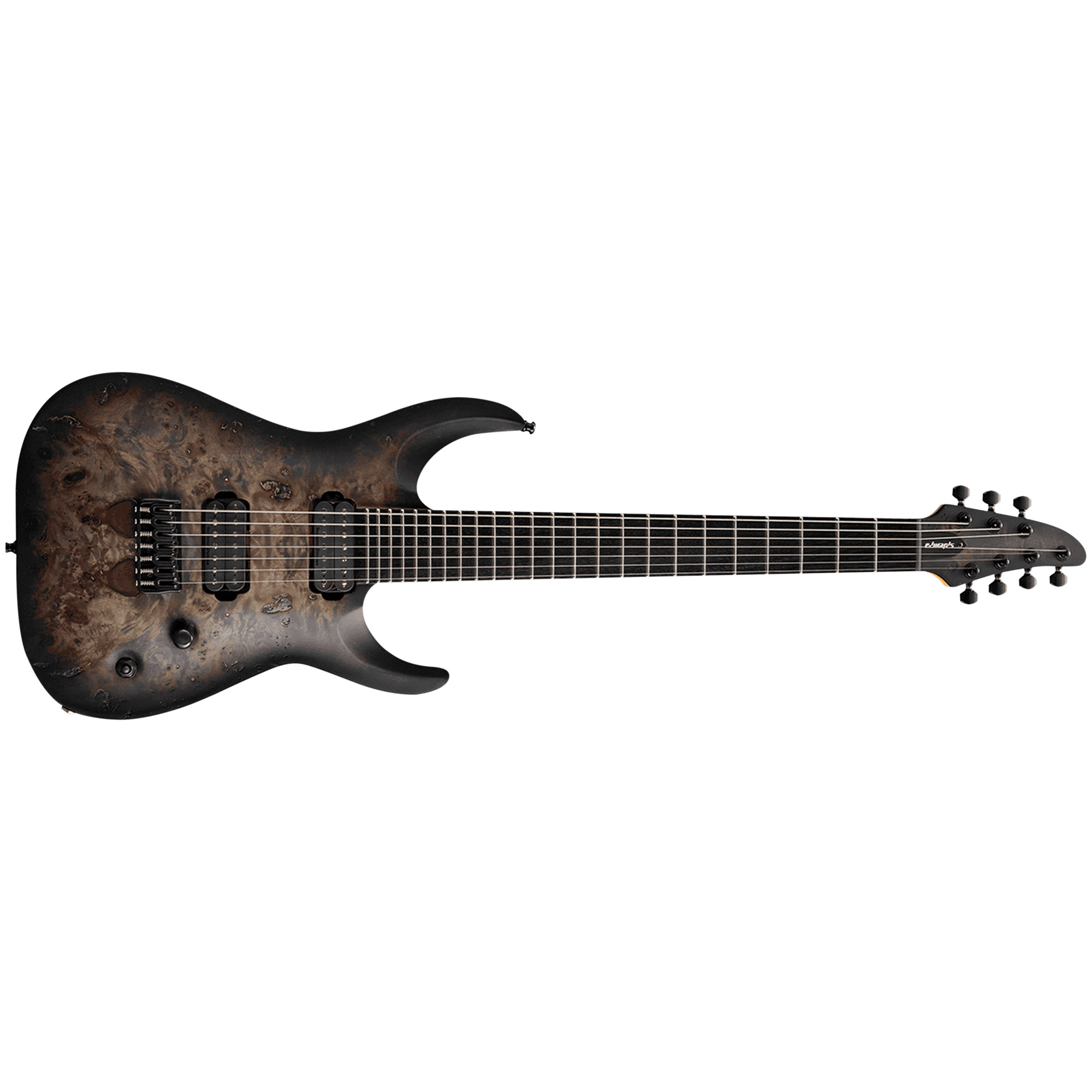 ESP Edwards EHR7FXBM Black Burst - ST vorm gitaar SonoVente.com - nl