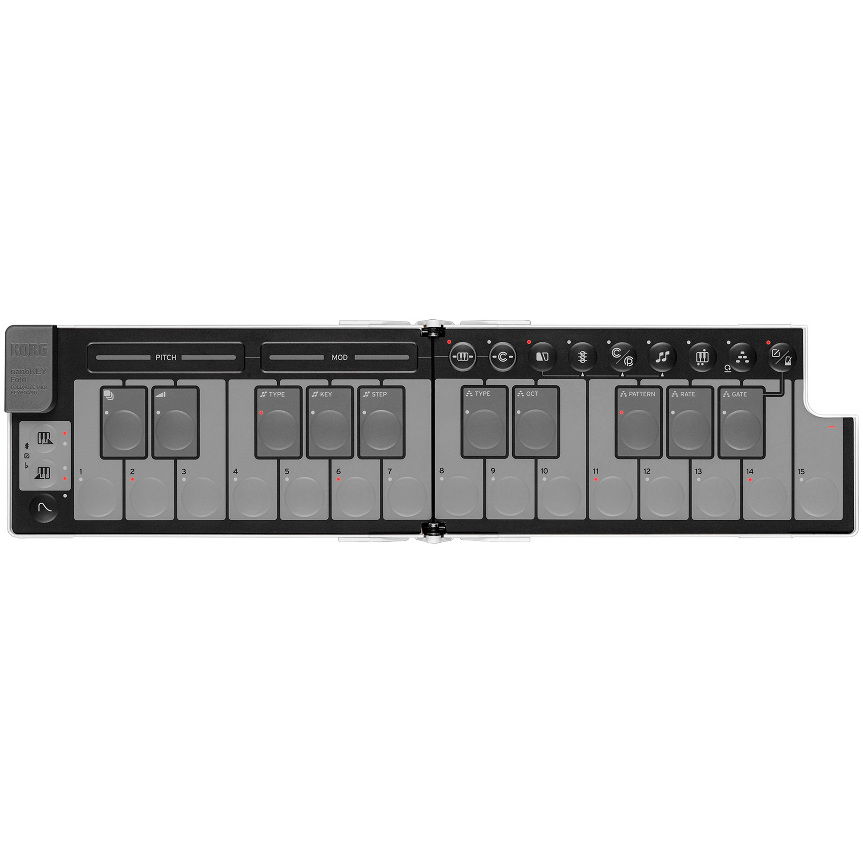 Korg NanoKey Fold White - Clavier maître SonoVente.com